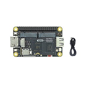 Sipeed RV Dock Allwinner D1 Single Board Computer RISC-V Linux Starter Kit with 16bits 512MB DDR3 RAM Onboard 2.4G WiFi + BT Module Support MIPI, RGB and MCU Running OpenWRT Debian YoC (RTOS)