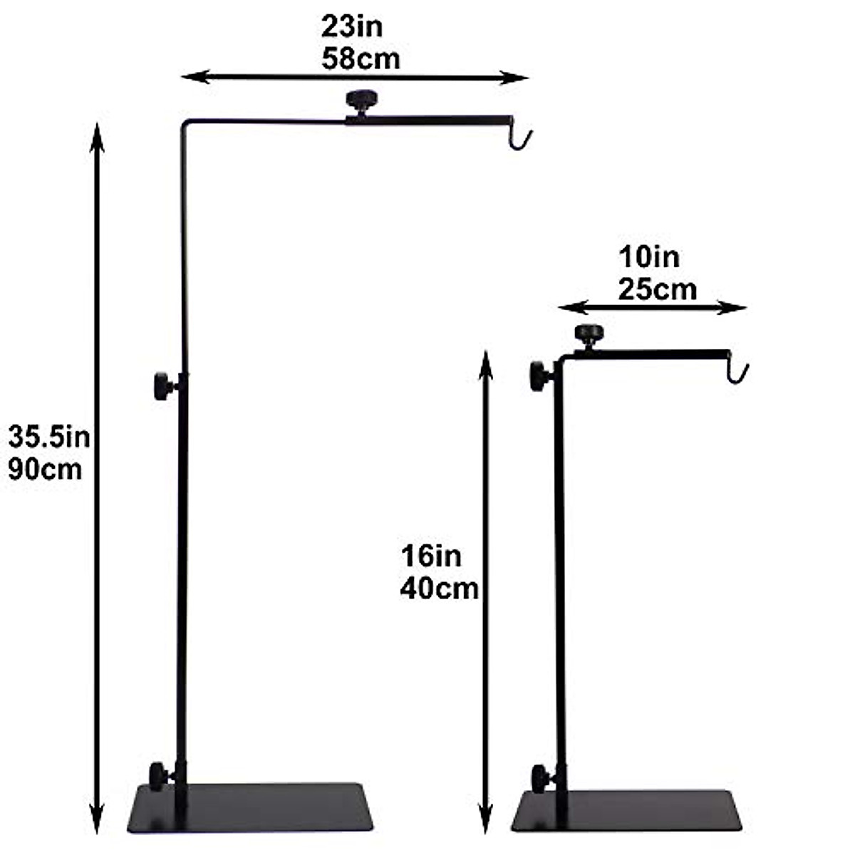 S7 360 Adjustable Reptile Lamp Stand - Heavy Duty Metal Support Holder Bracket Used for Amphibians and Reptiles - Complete with Reptile Feeding and Cleaning Tool