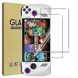 Suttkue for Asus ROG Ally Screen Protector, Anti-Scratch Tempered Glass flim, （Full coverage improvement model） Case Friendly, No white edges,Anti-Scratch (2 PACK)