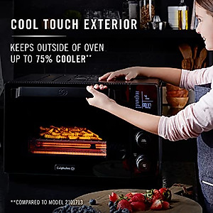 Calphalon Air Fryer Oven, 11-in-1 Toaster Oven Air Fryer Combo, Cool Touch Exterior, 26.4 QT/25 L, Fits 12" Pizza, Stainless Steel