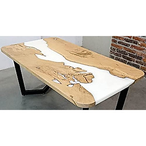 Epoxy Table, Live Edge Wooden Table, Epoxy Resin River Table, Natural Wood,Dining table, Natural Epoxy Table, Resin Table