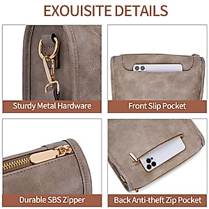 Caitina Crossbody Purses for Women Trendy Vegan Leather Crossbody Handbags with 2 Adjustable Strap Women's Shoulder Handbags