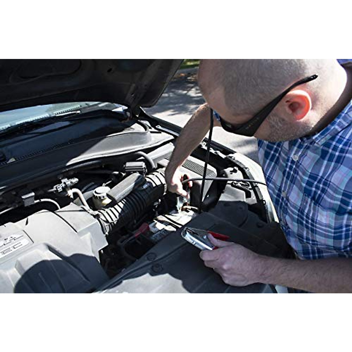 Forney 54722 Battery Charger Clamps, 500-Amp, Commercial Grade,Red and Black