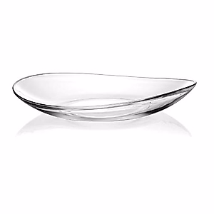 Glass Large Centerpiece - Serving Bowl - 15.7" D - By Barski - European Quality - - 15.7" Diameter - - Made in Europe