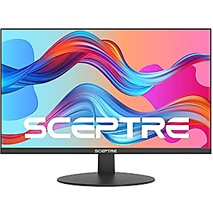 Sceptre IPS 27-Inch Business Computer Monitor 1080p 75Hz with HDMI VGA Build-in Speakers, Machine Black 2020 (E275W-FPT), 27" IPS 75Hz