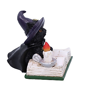 Nemesis Now Familiar's Spell Cat Figurine, Black, 8.5cm