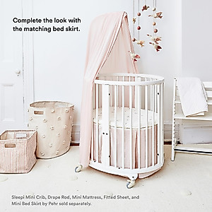 Stokke Sleepi Canopy by Pehr, Natural - for Sleepi Mini & Crib/Bed (Sold Separately) - Washable Soft Organic Cotton