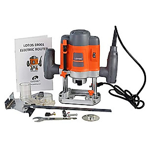 Lotos ER001 Electric Plunge Wood Router with Edge