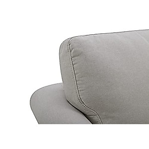 Amazon Brand – Stone & Beam Balkan Contemporary Rolled-Arm Sofa Couch, 91"W, Chalk