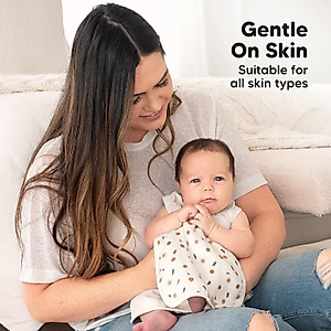 5-Pack Muslin Burp Cloths for Baby Boys and Girls - Super Absorbent Baby Burp Cloth, Viscose Derived from Bamboo Cotton Baby Washcloths, Burp Rags, Large Neutral Burp Clothes for Newborn (Petals)