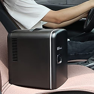 Uber Appliance UB-CH1-MB, Skin Care, Beauty, Makeup, Cosmetics Storage | Skincare Bedroom | Portable Mini Fridge Cooler and Warmer, 4L, blackout matte black