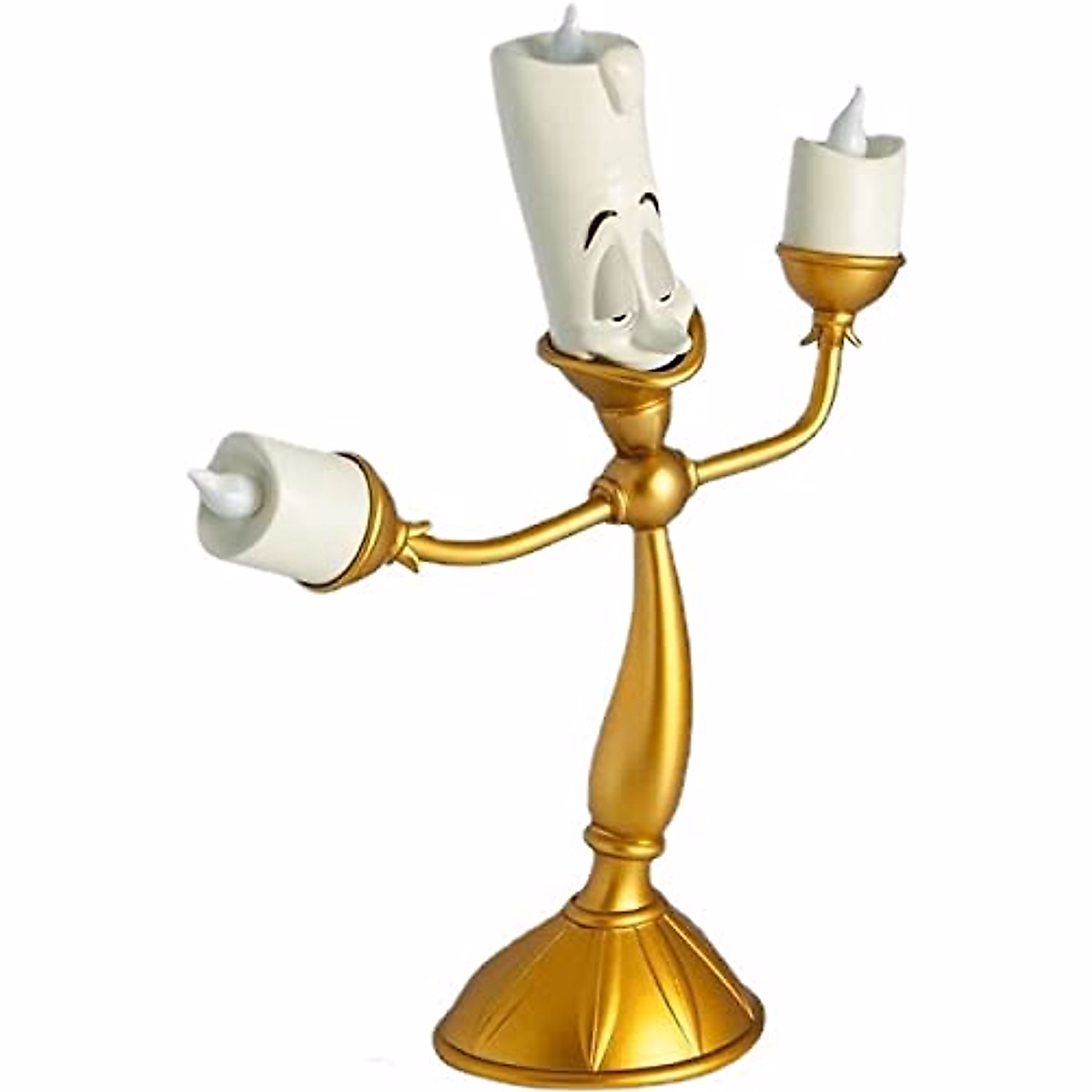 Beauty and The Beast Lumiere Candelabra Lamp, 12.6 inch Beauty and The Beast Lumiere Statue, for Wedding Table and Christmas Party Home Decoration