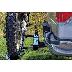 DK2 Hitch-Mounted Steel Motorcycle Platform Carrier