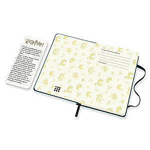 Moleskine Limited Edition Harry Potter 18 Month 2021-2022 Weekly Planner, Hard Cover, Pocket (3.5" x 5.5"), Tide Green