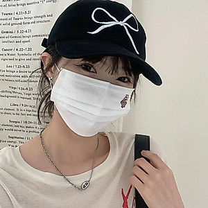 Bow-Tie Baseball Cap for Women Fashion Sun Hats for Women Trucker Hat Y2k Sun Cap Visor Cap Hiking Travel Trendy 2024 Beige/Pink