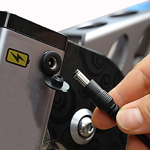 48V Battery Charger 54.6V 2A Power Supply Adapter for Lithium Li-ion Batteries - Ebike Charger With DC Plug and Cooling Fan