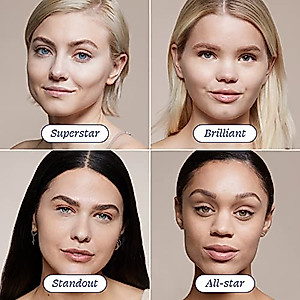 Alleyoop Game Face Concealer Makeup, Lightweight to Medium Buildable Coverage Under Eye Concealer, For Blemishes, Crease-proof and Hydrating with Aloe Stem Cell, Smooth Second Skin Finish - Brilliant