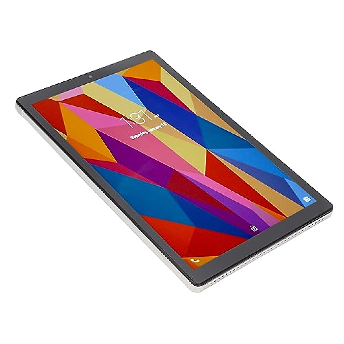 Silver Tablet, 10.1 Inch Tablet 6GB RAM 128GB ROM for Android11 for Home (US Plug)