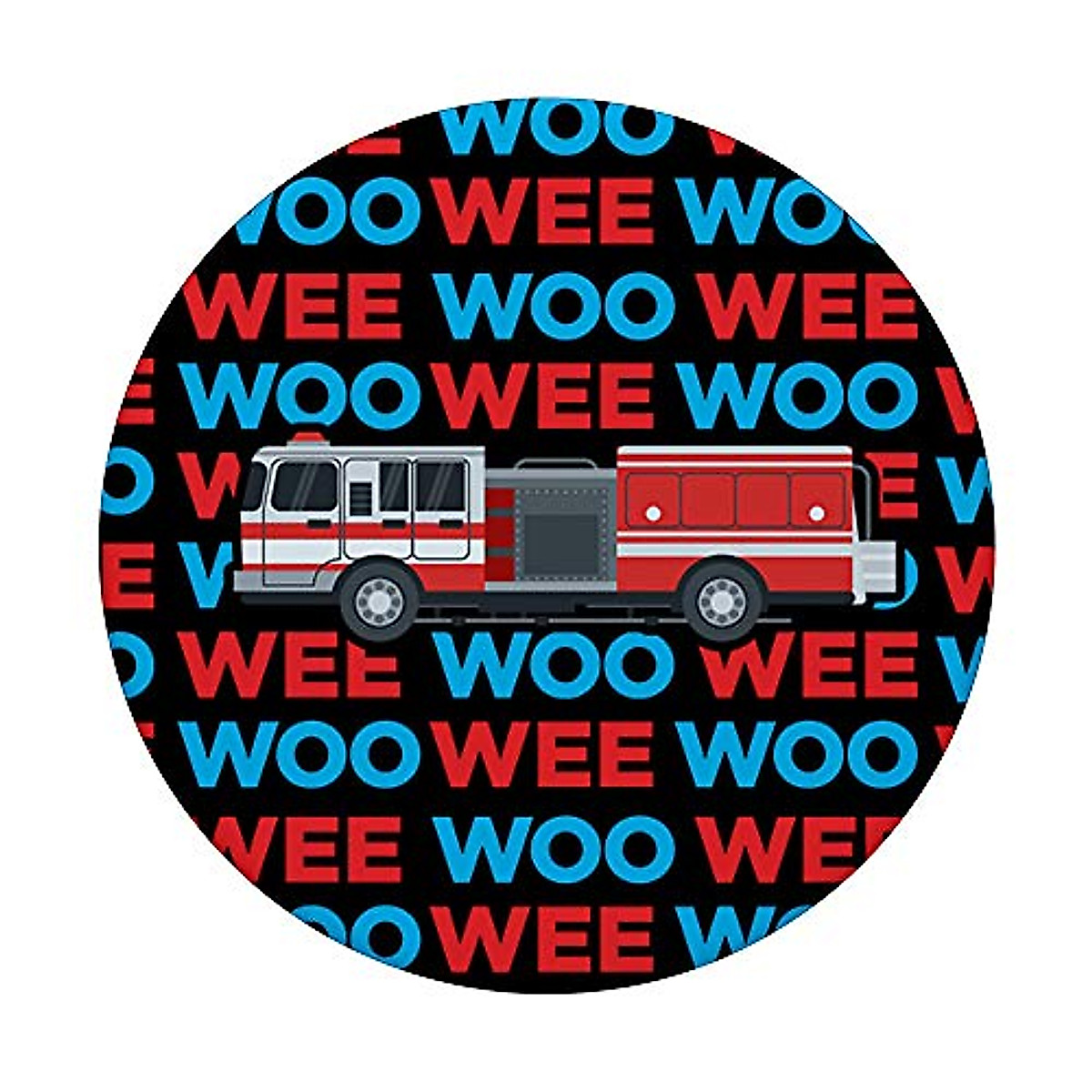 Fire Truck Engine Firefighter for Kids Wee Woo Emergency PopSockets Swappable PopGrip