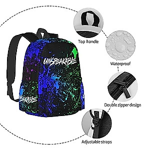Yruzenw Anime Backpack 2 Piece Set With Pencil Case, Cartoon 3d Print Laptop Backpack Fashion Bookbag For Boys Girs Teens 15Inch
