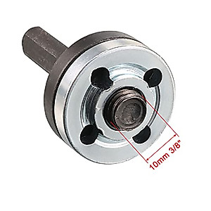 uxcell 3/8"(10mm) Drill Angle Grinder Mandrel Adapter Disk Holder 2 Wrench Set 3 in 1