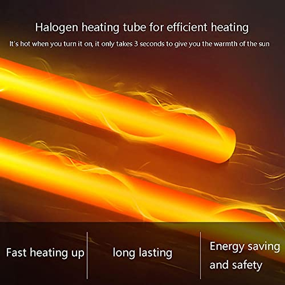 MIDAT Solar Heater for Greenhouse, 750W/1500W, Low Noise, Electric Outdoor Aluminium Ceiling Mounted Garden Table Top Patio Restaurant, Bar, 17IN