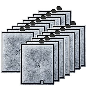 HiTauing 12 Pack Large Filter Cartridges for Aqueon Fish Tank Filter for Aqueon QuietFlow Power Filter Size 20,30,50,75 & E Internal Power Filter Size 40 & Canister Filter Size 200/300/400
