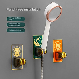 XXBERA Bathroom Shower Head Holder Adjustable Self-Adhesive Shower Bracket Home Product (2PCS)