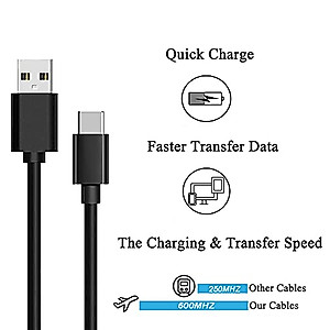 6Ft USB-C Wall Charger Cable Compatible for Jitterbug Lively Smart 3rd Generation, Jitterbug Flip 2nd Generation USB Type C Charger Cord