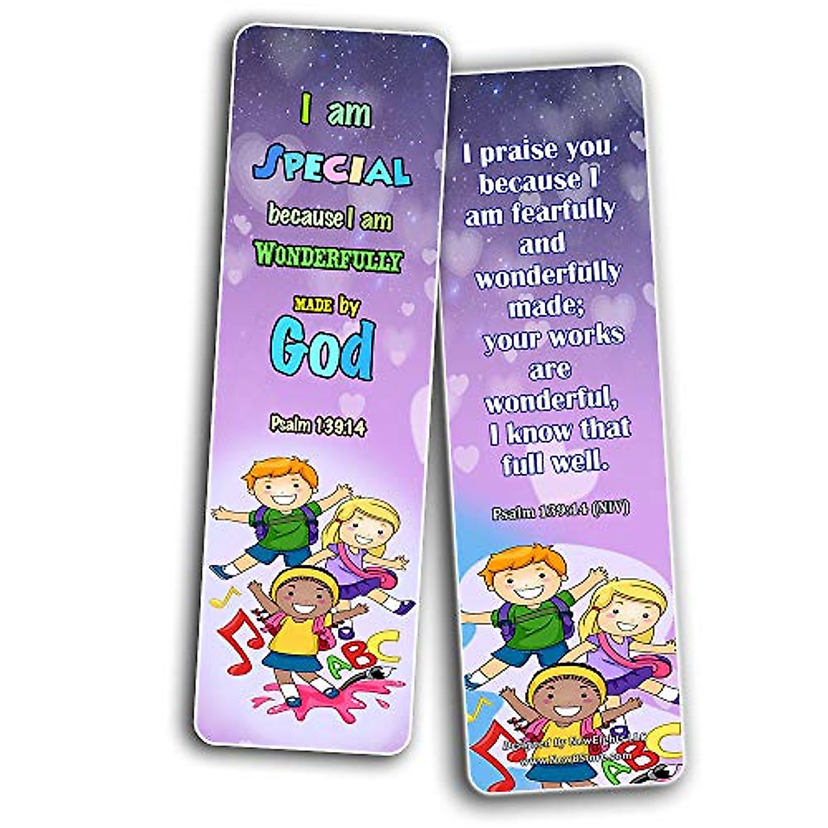 Powerful God Bible Verse Bookmarks for Kids (30 Pack) - Handy Powerful God Memory Verses for Kids to Learn and Memorize