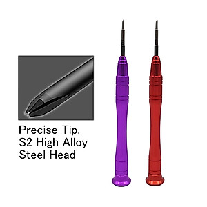 Triwing Screwdriver Compatible With Nintendo Switch, EMiEN 2.0mm Phillips 1.5mm Y00 Tri-Point Tri Wing Tip Screwdriver Kit Compatible With Nintendo Switch Joy-Con and Consoles Repair