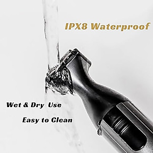 URBANER Mustache Edger, Battery Operated, Waterproof Compact Beard Trimmer for Men, Portable Clipper for Travel Grooming, Gift for Men, Length Adjustable, MB-042