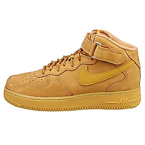 Nike mens Air Force 1 Mid '07 Shoes, Flax/Wheat-gum Light Brown, 13