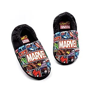 Marvel Avengers Slippers Boys Kids Comic House Shoes Loafers 11.5 US Little Kid