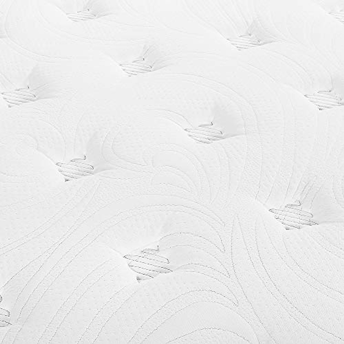 Olee Sleep 10 Inch Gel Infused Foam Top Innerspring Mattress, Twin, White
