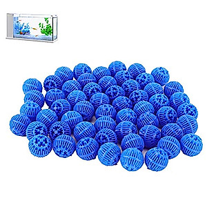 Tnfeeon Balls Filter Media, Aquarium Filter Ball 500ml Reusable Freshwater Seawater for Aquarium and Pond Filter Media