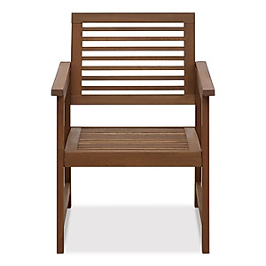 Furinno Tioman Teak Hardwood Outdoor Armchair Armchair w/o Cushion, FG161249R Set of Two