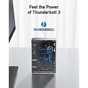 Anker 577 Docking Station (13-in-1, Thunderbolt 3) 85W Charging for Laptop, 18W for Phones, 4K Dual Display, 10 Gbps USB-C Data, Ethernet, Audio, SD 4.0