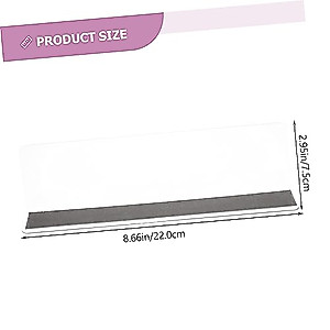 Garneck 6pcs Magnetic Shelf Baffle Closet Shelf Dividers Magnetic Shelf Dividers Clothes Drawer Dividers Shelf Supplies Clear Shelf Magnetic Dividers Rubber Magnetic Strip Transparent