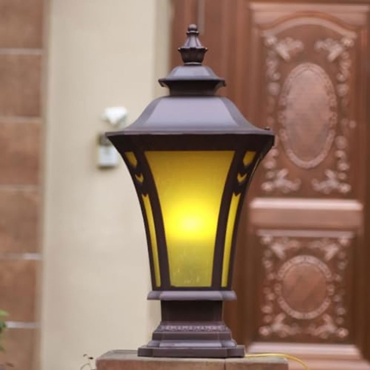 MODEBHD Waterproof IP65 Outdoor Post Light, European Retro Minimalist Pillar Lamp, Die-cast Aluminum Villa Courtyard Garden Lawn Landscape Lights, Lighting Fixture On The Wall Lights