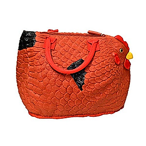 Hen Couture Rubber Chicken Purse - Rhode Island Red Hen Bag Handbag