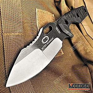 KCCEDGE BEST CUTLERY SOURCE with Armour Tactical Knife Hunting Knife Survival Knife 9.5" Full Tang Fixed Blade Knife Camping Accessories Camping Gear Survival Kit Survival Gear Tactical Gear 79637