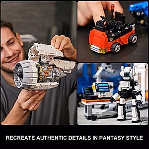 BRICKKK PANTASY City Aircraft Engine Workshop Building Sets for Adults, GE-90 Jet Engine Model Assembly & Transport Building Kit (1808 Pieces)