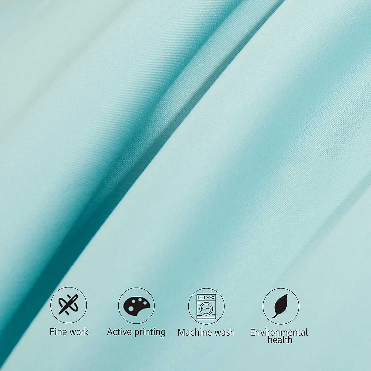 NTBAY Egyptian Cotton Body Pillowcase - 500 Thread Count Cotton Body Pillow Cover - Soft and Breathable Envelope Closure Body Pillowcase for Adults, 20x54 Inches, Aqua