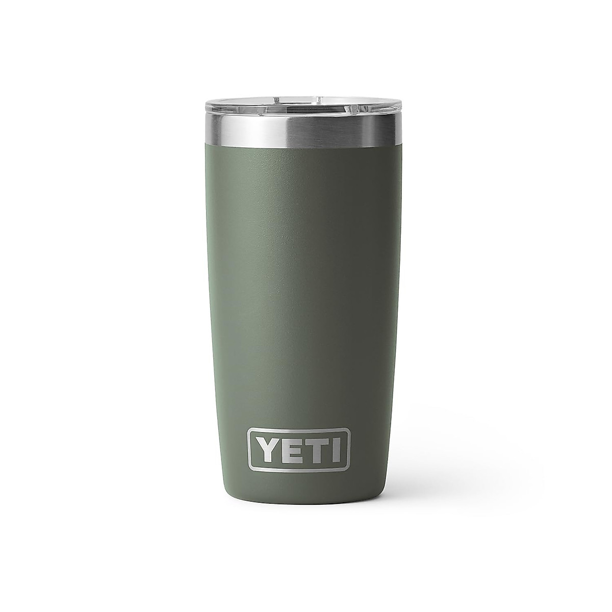 YETI Rambler 10 oz Tumbler, Stainless Steel, Vacuum Insulated with MagSlider Lid, Camp Green