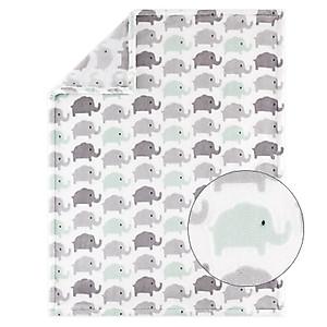 The Peanutshell Elephant Crib Bedding Set for Boys or Girls, 5 Pieces