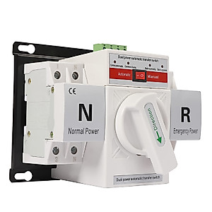 110V 2P 63A Mini Dual Power Automatic Transfer Switches Toggle Controller Change-Over Switch Self Cast Conversion