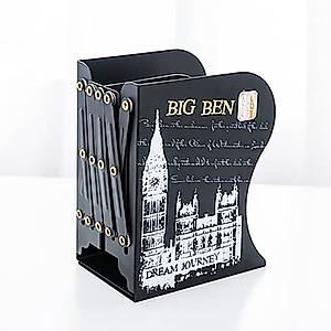 Telescopic Book Stand Retractable Medium-Sized Folding Book Clip Book by bookend Three-Column Large Student Cartoon Creative Thickening
