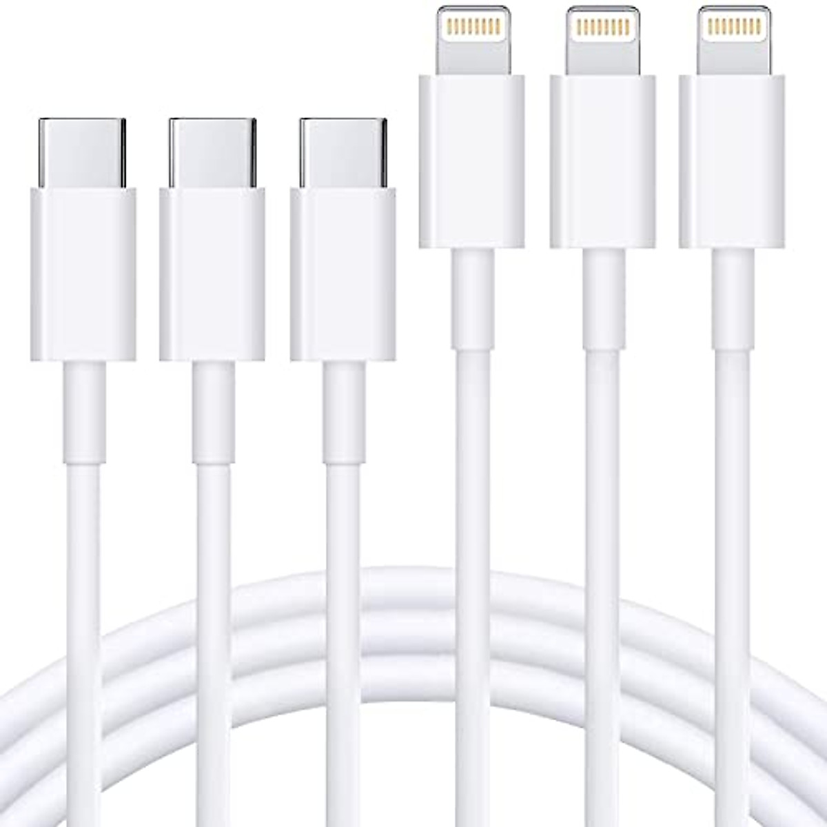 YUNSONG USB C Cable, 3Pack 6FT USB C to USB C Cable