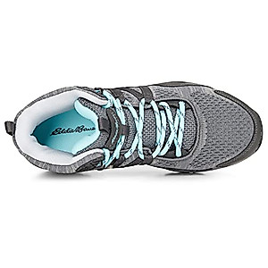 Eddie Bauer Klamath Mid Women's Hiking Sneaker | Water Resistant Lightweight Mountain Hiking Sneakers for Women | Ladies All Weather Outdoor Ankle Height Hiker